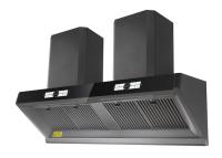 China 75m3/min Suction Power Touch Panel Commercial Range Vent Hood With Baffle Filter Double Motors CY180-B for sale