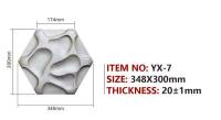 China 3D Interior Decorative Plastic Wall Panels With Customized Texture for sale