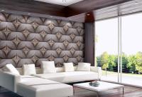 China Moisture Proof 3D Leather Wall Panel Customized Leather Foam Wall Panels for sale