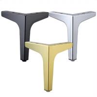 China Triangle Metal Furniture Legs Living Room Decoration Sofa Feet Polishing for sale