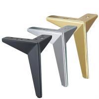 China Triangle Metal Furniture Legs Living Room Decoration Sofa Feet Polishing for sale