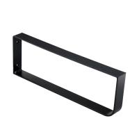 China Matte Black Stainless Steel Towel Bar Self Adhesive Bathroom Wall Mounted Towel Rack for sale