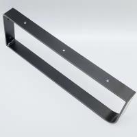 China Matte Black Stainless Steel Towel Bar Self Adhesive Bathroom Wall Mounted Towel Rack for sale