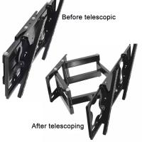 China Telescopic Rotation Adjustable Tilt TV LCD Screen Wall Bracket 32 - 60 Inches for sale