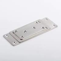 China Stamping Metal Bed Frame Support Parts Stainless Steel Iron Straight Piece Bracket for sale
