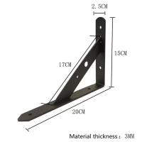China Triangle Custom Metal Fabrication Wall Mounting Adjustable L Shaped Metal Shelf Brackets for sale
