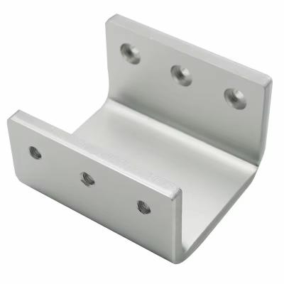China Customized Metal Stamping Fabrication Aluminium Alloy I Shaped Angle Support Bracket for sale