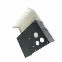 China Custom Metal Plate Laser Cutting Service Yellow Painted SPCC Sheet Metal Fabrication with Stamping and Bending Process for sale