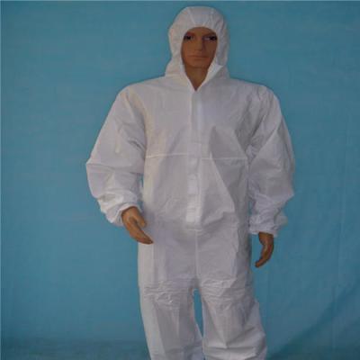 China Biodegradable Fluid Resistant Gowns , Full Body Chemical Protective Coveralls for sale