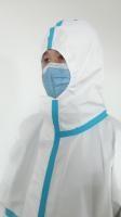 China Collapsible Disposable Work Suits , High Air Permeability Disposable Hooded Coveralls for sale