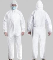 China Antibacterial Disposable Isolation Gowns Chemical Resistant Zipper Design for sale