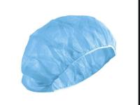 China Breathable Blue Disposable Surgical Caps , Medical Disposable Head Cap for sale