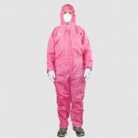 China Strong Pink Disposable Isolation Gowns Antibacterial For Hospital / Lab for sale