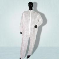 China Anti Virus PP / SMS Disposable Protective Suit Long Sleeves Uniformed Material for sale