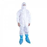 China Antibacterial Disposable Isolation Gowns Chemical Resistant Zipper Design for sale