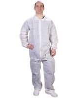 China Foladable Disposable Full Body Suit , Flame Resistant Non Woven Isolation Gown for sale