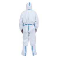 China Bonded Fabric Disposable Theatre Gowns , One Size Fit Full Body Disposable Coveralls for sale