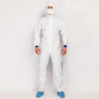 China Zipper Cover Disposable Medical Gowns , Dust Proof Disposable Chemical Suit for sale