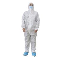 China Chemical Protective White / Blue Isolation Gowns , Comfortable Disposable Dust Suits for sale