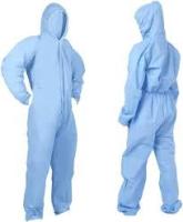 China Long Sleeve Disposable Isolation Gowns Blue / White Color Non Toxic Durable for sale