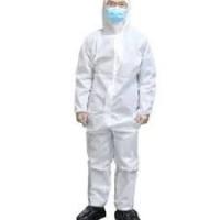 China Biodegradable Fluid Resistant Gowns , Full Body Chemical Protective Coveralls for sale