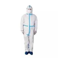 China Biodegradable Fluid Resistant Gowns , Full Body Chemical Protective Coveralls for sale