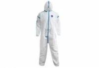 China Biodegradable Fluid Resistant Gowns , Full Body Chemical Protective Coveralls for sale