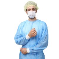 China For Sale Near Me Isolation Gown With Elastic Knitted Wrist Cuff In Stock for sale
