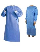 China Nonwoven Autoclavable Folding Disposable Surgical Scrub Gowns Near Me for sale