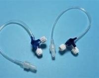 China Blue Pca Pvc Free Iv Piggy Back Tubing 1.2 Micron Filter for sale