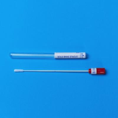 China Flocked Pcr Nasal Polyester Swab Nasopharyngeal Viral Swab With Flocking Tip for sale