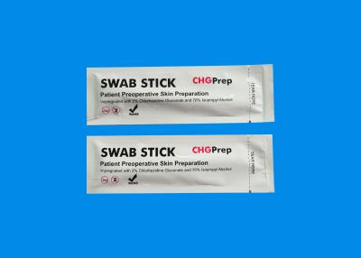 China Surgical CHG Chlorhexidine Oral Swabs Stick Sterile Foam Alcohol Prep Swabs Disposable for sale