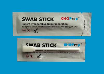China Surgical Foam Tipped CHG Alcohol Swab for sale