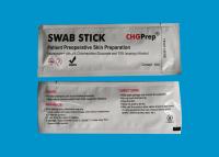 China Chlorascrub Medical CHG Swabstick ETO Sterilization Foam Tipped Swabs for sale