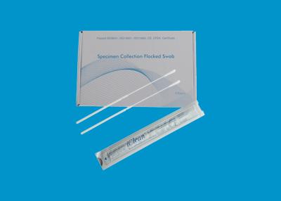 China Nylon Fibers Flocked Nasal Throat Swab ABS Handle Flexible Minitip Flocked Swab for sale