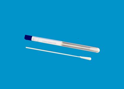 China DNA Specimen Collection Nose Throat Swab Flocked Tip Swab With Transport Tube for sale