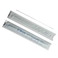 China Medical Sterile Disposable Sterile Swab Flocked Nasal Nasopharyngeal Swab 68mm Break Point for sale