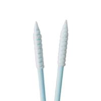 China CM-PS752 Slim Pointed Spiral Head Esd Foam Polyester Cleanroom Swabs for Electronics Cleaning for sale