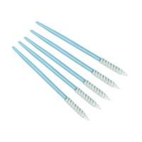 China CM-PS752 Slim Pointed Spiral Head Esd Foam Polyester Cleanroom Swabs for Electronics Cleaning for sale