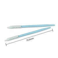China CM-PS752 Slim Pointed Spiral Head Esd Foam Polyester Cleanroom Swabs for Electronics Cleaning for sale