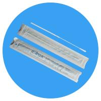 China DNA Flocked Specimen Collection Swab Nylon Fiber Bacterial Culture Transport Swab 147mm for sale