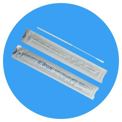 China DNA Flocked Specimen Collection Swab Nylon Fiber Bacterial Culture Transport Swab 147mm for sale