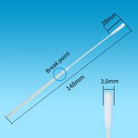 China Sterilised Male Nylon Flocked Surgical Viral Nasopharyngeal Swabs Molded Breakpoint for sale