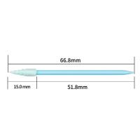 China CM FS751 Foam Tip Cleanroom Swabs Lint Free Pointed Spiral Head Foam for sale