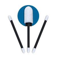 China CM FS920 Black Handle Cleanroom Swabs with Round Sponge Head for sale