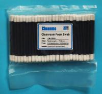 China CM FS920 Black Handle Cleanroom Swabs with Round Sponge Head for sale