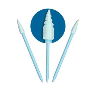 China CM-FS751 Disposable Open Cell Tip Cleanroom Foam Swab Stick Industrial Pointed Spiral Head for sale