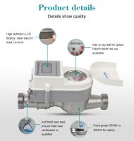 China DN25 Intelligent Digital Prepaid Smart Water Meter with Flow for sale