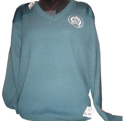 China Ribbed Cuffs And Hem and Embroidered Logo Must-Have Features on this Army Sweater for a Classic Look for sale