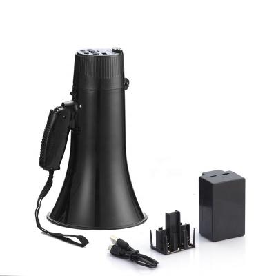 China 40W Black Loud Hailer Bullhorn Megaphone Speaker for Troop Sporting Rescue Support APP NO for sale